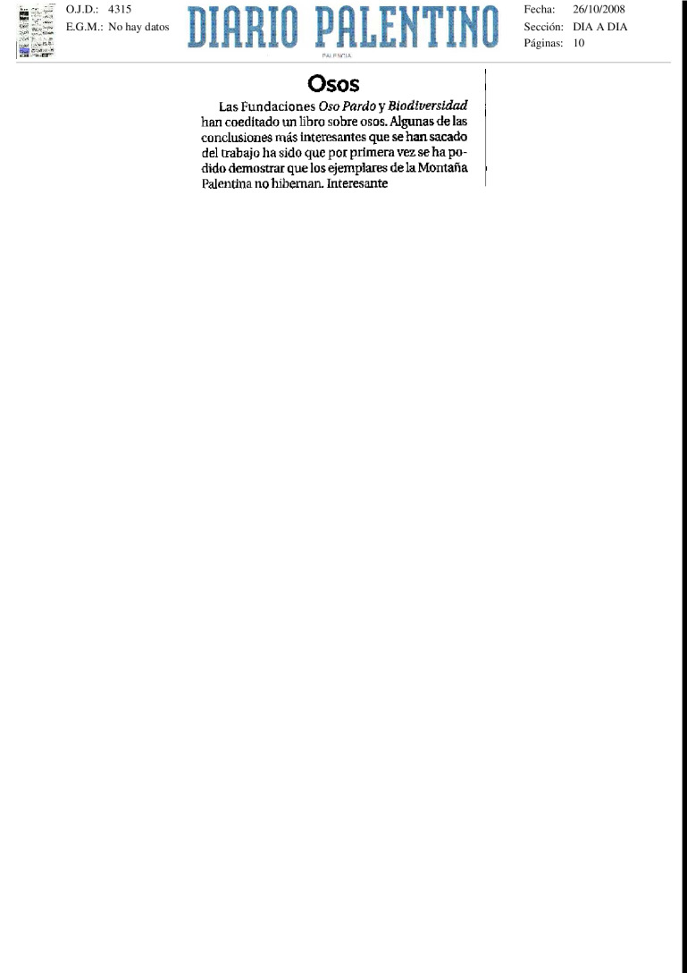 Las Osas y su vida - Fundación Biodiversidad